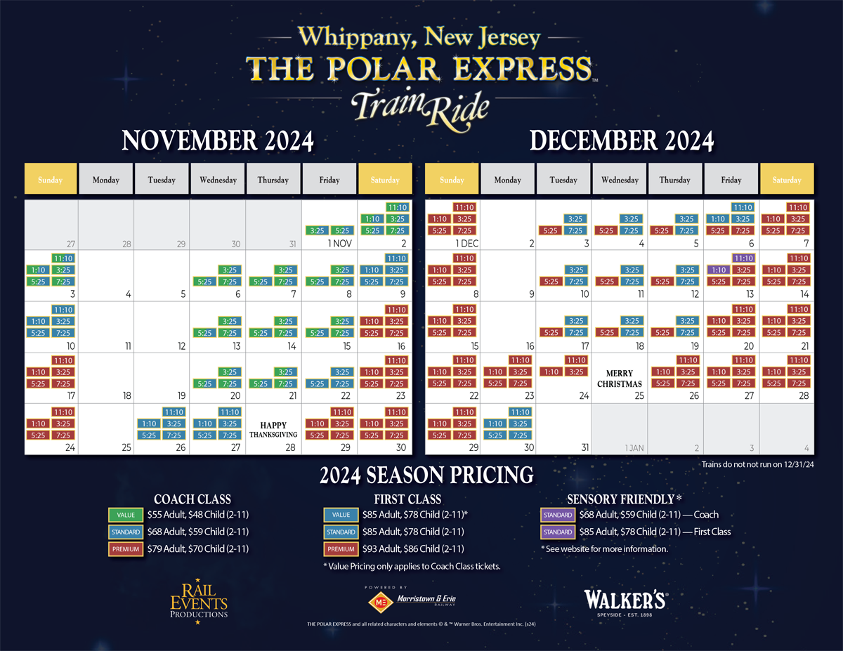 Polar Express Schedule THE POLAR EXPRESS™ Train Ride London Book